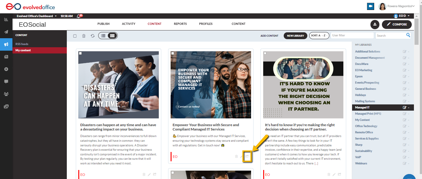 How to Schedule Social Media Posts Using eoSocial – Evolved Office Help Center