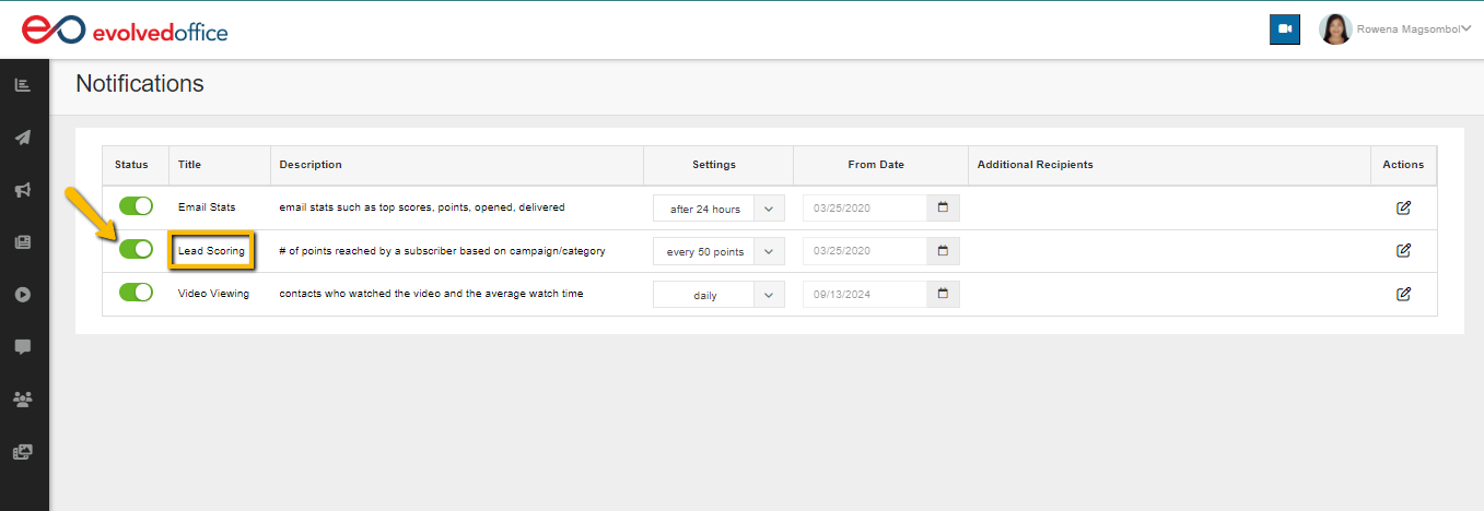 How to Enable Lead Scoring Alerts – Evolved Office Help Center